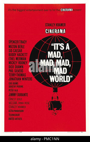 MOVIE POSTER, IT'S A MAD MAD MAD MAD WORLD, 1963 Stock Photo - Alamy