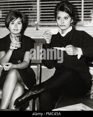 MARIA MUSSOLINI with her sister SOPHIA LOREN, late 1960s Stock Photo ...