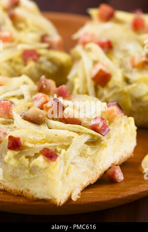 German Onion Pie - Zwiebelkuchen. close up Stock Photo - Alamy