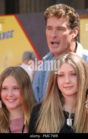 David Hasselhoff on the red carpet at the opening of Mel Brooks ...
