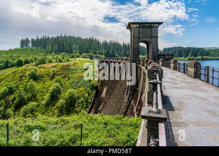 The dam at the Alwen Reservoir, Conwy, Wales, UK Stock Photo - Alamy