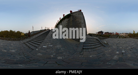 360° view of Nanjing, China Gate - gate panorama - Alamy