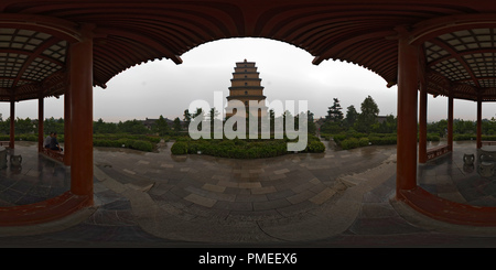 360° view of Xian - Big Wild Goose Pagoda -3 - Alamy