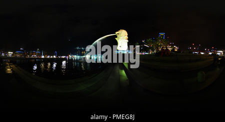 360° view of Singapore Merlion Park (1 - Alamy