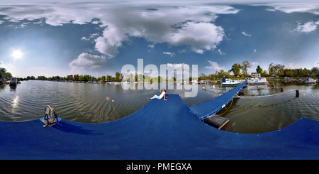 360° view of Novi Sad, River Resort - Alamy