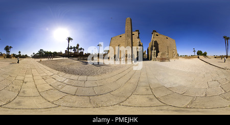 360° view of Luxor Temple, Egypt - Alamy