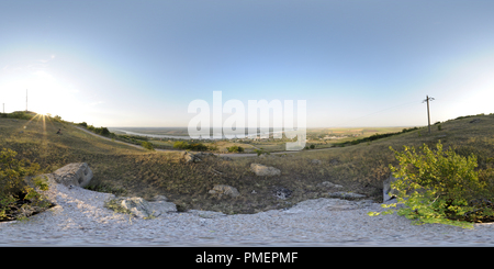 360° view of Mahmudia Hills, The Danube Delta, Romania - Alamy
