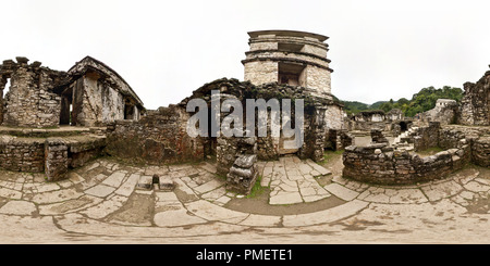 360° view of At the Palace in Palenque - Alamy