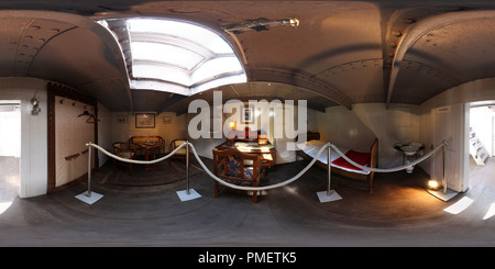 360° view of SMS LEITHA Monitor Boat 1871 - Hungary - Alamy