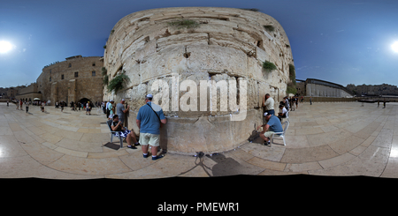 360° view of Jerusalem Wailing Wall - Alamy