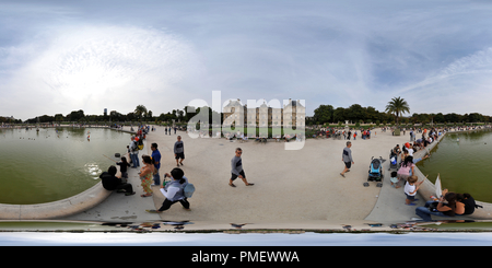 360° view of Paris - Jardin du Luxembourg - Alamy