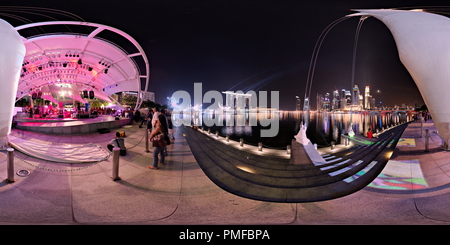 360° view of Outdoor Theatre, Esplanade, Singapore - Alamy