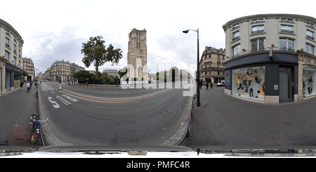 360° view of Tour Saint-Jacques, Paris - Alamy