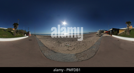 360° view of Carcavelos Beach 2 - Alamy