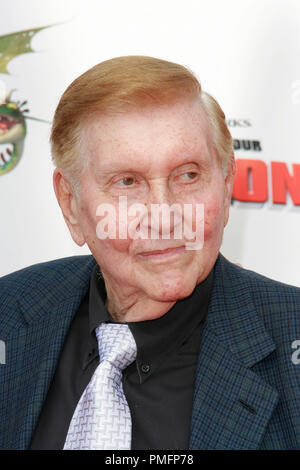 Sumner Redstone at the premiere of How To Train Your Dragon, at the ...