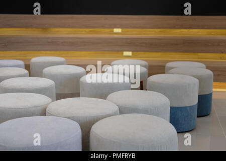 audience velvet chair stool for seating & stage in auditorium seminar ...