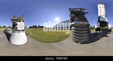 J2 rocket engine NASA Space Center Houston Texas USA Stock Photo ...