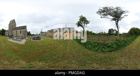 360° view of Eglise de Vierville - France - Alamy