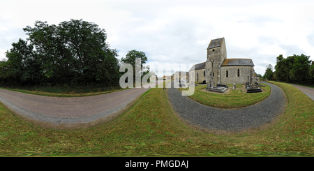 360° view of Eglise de Vierville - France - Alamy