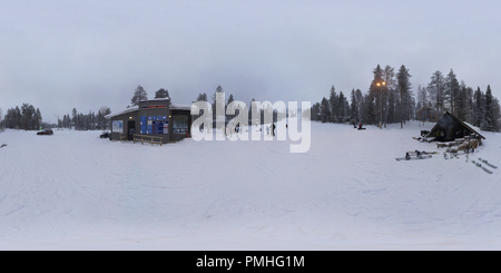 360° view of Pyha Ski Slope - Alamy