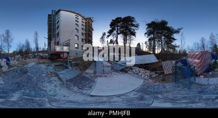 360° view of Viinamaentie's construction site, lower view - Alamy