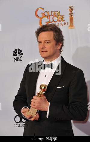 Colin Firth 68th Annual Golden Globe Awards held at The Beverly Hilton ...