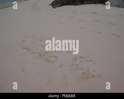 Frickes Beach, near Castle harbor, Bermuda and beautiful white sands ...