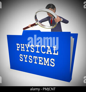 Cyber Physical Systems Bot Interaction 3d Rendering Shows Future ...