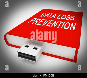 Data Loss Prevention Security Shield 3d Rendering Shows Technology ...
