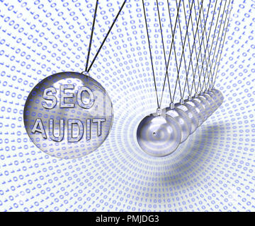 Seo Audit Website Ranking Assessment 3d Rendering Shows Search Engine ...