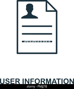 Personal Id icon. Monochrome simple Personal Id icon for templates, web ...