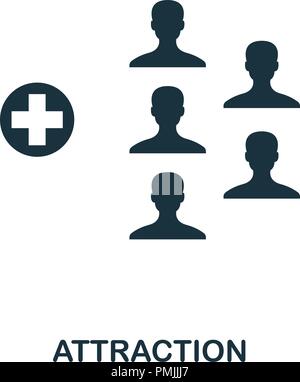 Customer retention icon. Monochrome simple sign from business concept ...