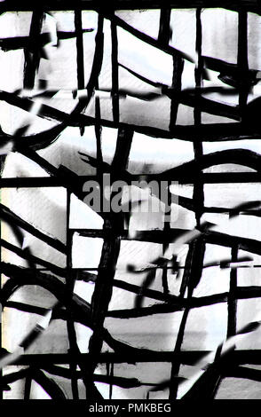 modern contemporary art with light gray, tomato and orange colors ...