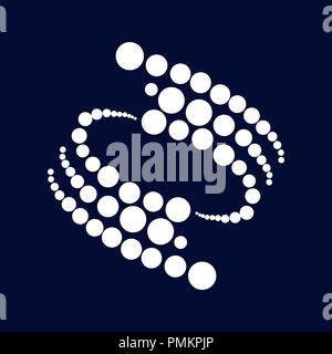 Abstract vector sphere icon technology orbit web rings, round ring ...