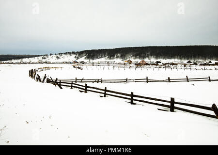 Rural village in Siberia, Russia Stock Photo - Alamy