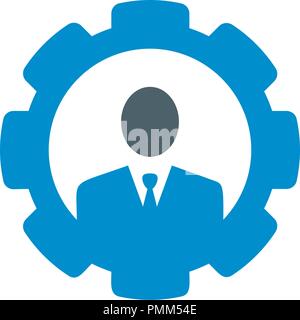gear, technical, support, man, settings, technical support icon Stock ...