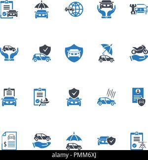 Insurance icons set vector Stock Vector Image & Art - Alamy