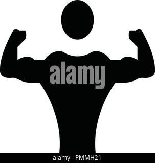 Bodybuilder icon Stock Vector Image & Art - Alamy