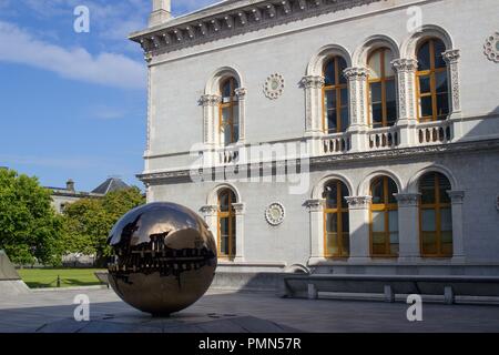 Sphere in a Sphere, Trinity University, Dublin Ireland Stock Photo - Alamy