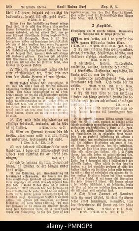 Biblia Fjellstedt I (1890) 584 Stock Photo - Alamy