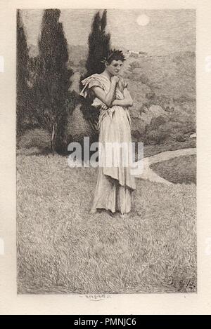 Bicknell (1860-1947) etching Stock Photo - Alamy