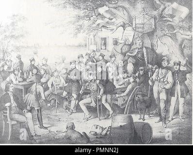 Bierherzogtum Leipziger Studenten 1847 Stock Photo - Alamy