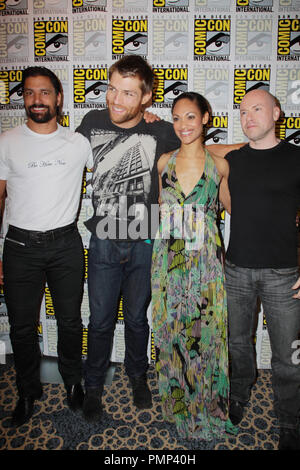 Liam McIntyre, Manu Bennett 07/13/2012 "Spartacus" Comic-Con Press ...