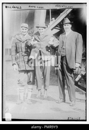 Bill James, Eddie Campi, Jess Willard, Photo shows bantam weight boxer ...