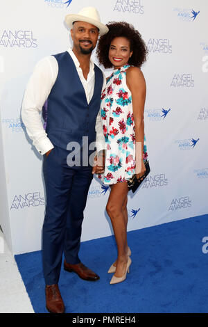 LOS ANGELES - AUG 18: CJ Lindsey, Rochelle Aytes at the Angel Awards ...