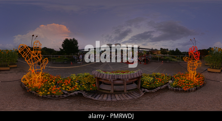 360° view of Tottori Hana Kairo Flower Park Salvia - Alamy