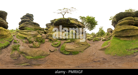 360° view of Brimham Rocks, North Yorkshire - Alamy