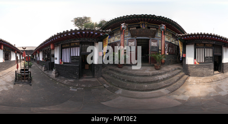 360° view of Pingyao Ancient City - Tongxing public Escort - four homes ...