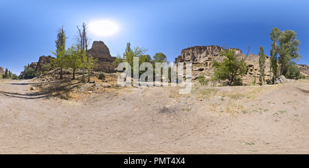 360° view of Byzantine Cave Village, Erdemli, Cappadocia, Turkey 5 - Alamy