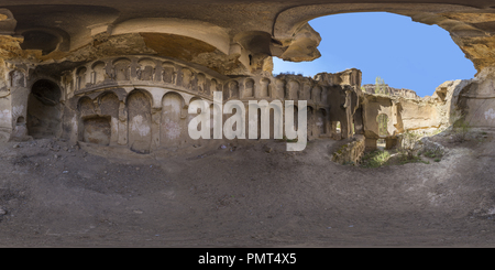 360° view of Byzantine Cave Village, Erdemli, Cappadocia, Turkey 5 - Alamy
